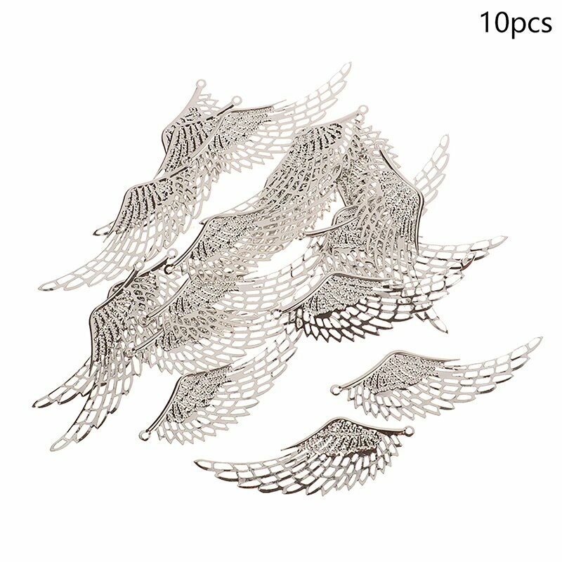 Металлические крылья ангела для бижутерии SayMakerLace SilverS