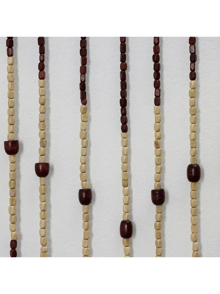 Деревянная декоративная занавеска 90x175 см