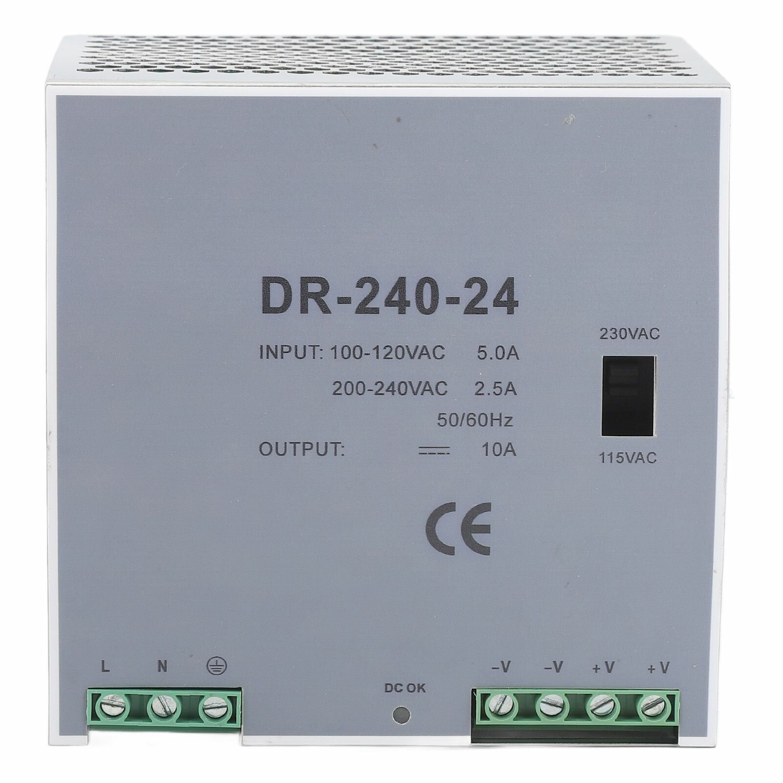 DIN-рейка БП 240W AC/DC 100-240V