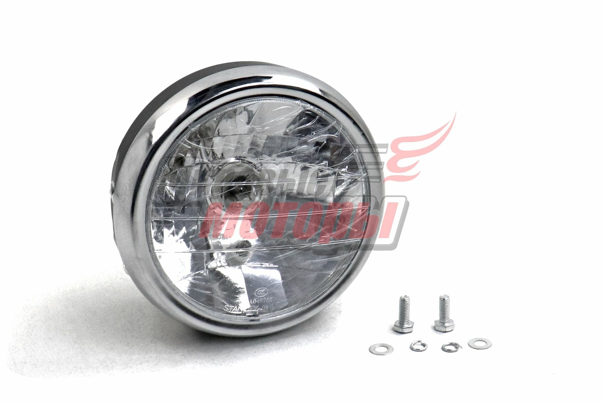 Фара ИЖ, Урал, Днепр круглая импортная (пластик) "ММ"