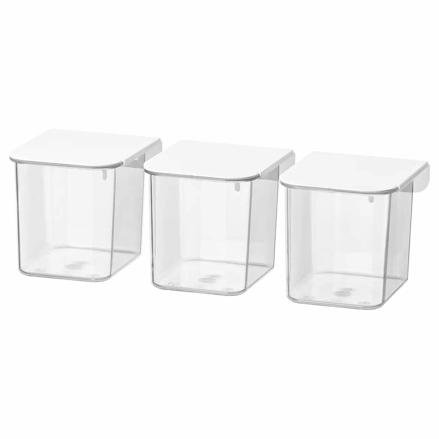 Набор стаканчиков с крышкой для канцтоваров skadis , белый