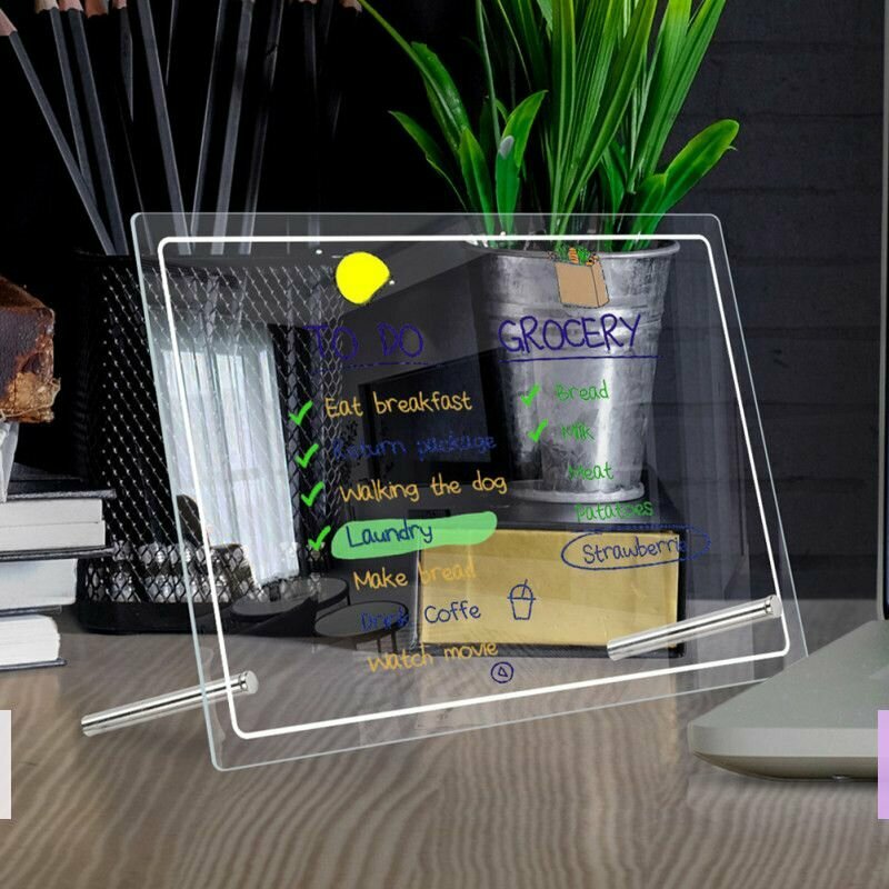 Магнитная доска для холодильника с белым мелом, медвежонок, белые доски, акриловые маркеры для сообщений, школьные заметки, офисные студенческие блокноты--