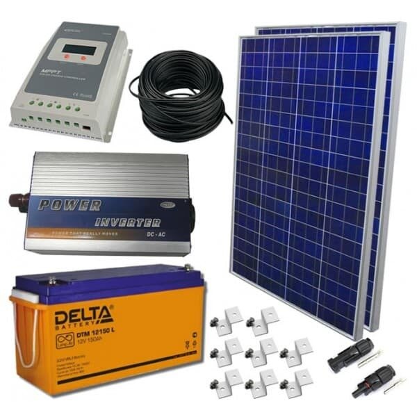 Солнечная электростанция 2.1 кВт*ч в сутки