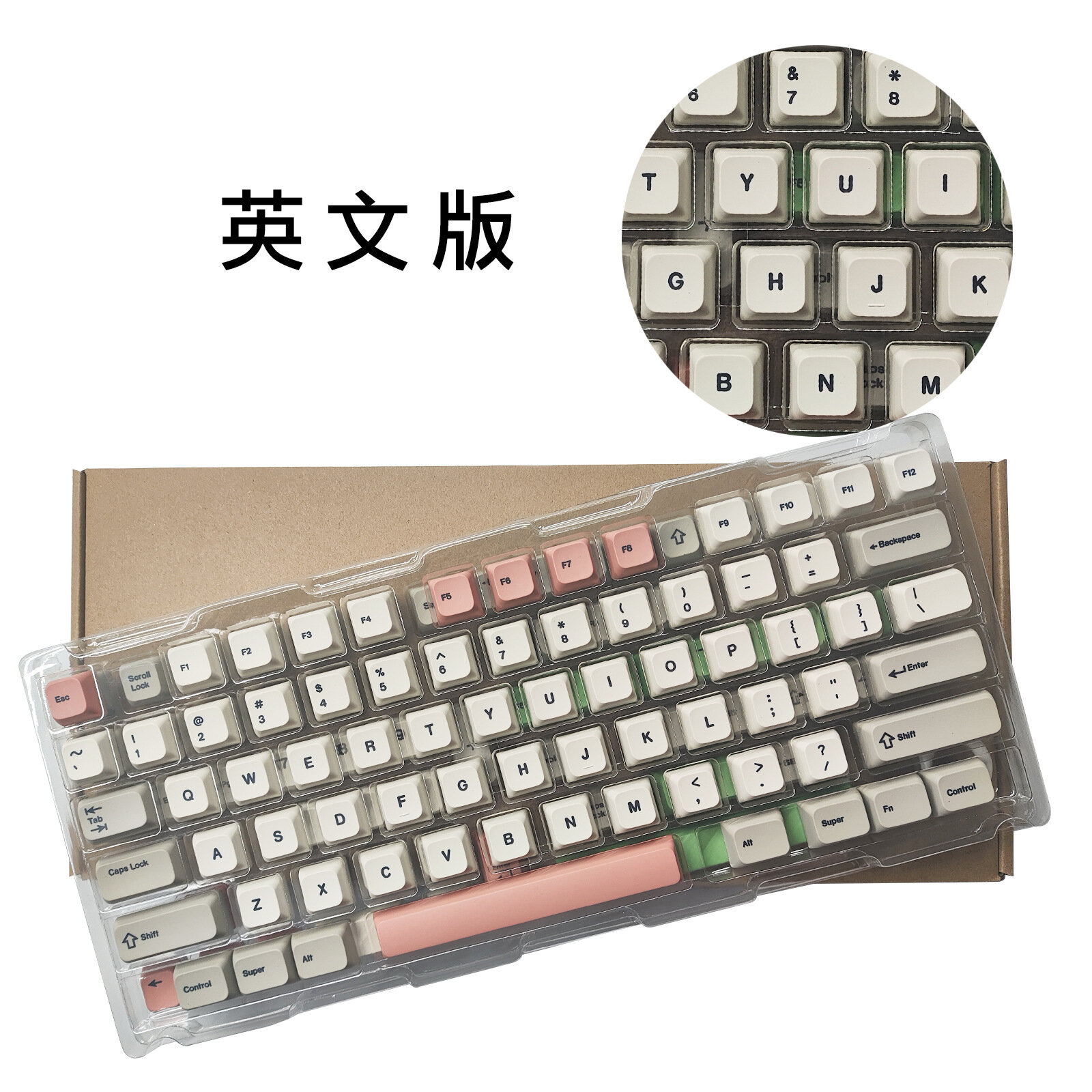 Клавиатура XDA 9009, механическая, PBT, в стиле ретро