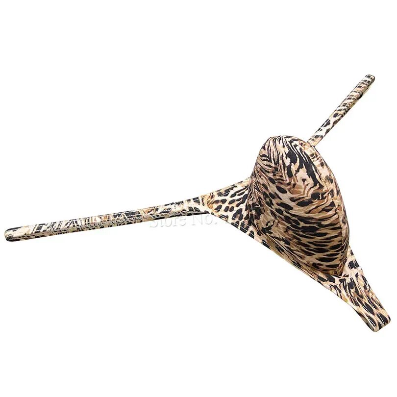 Мужские леопардовые стринги из нейлона и спандекса M, Stripe Leopard