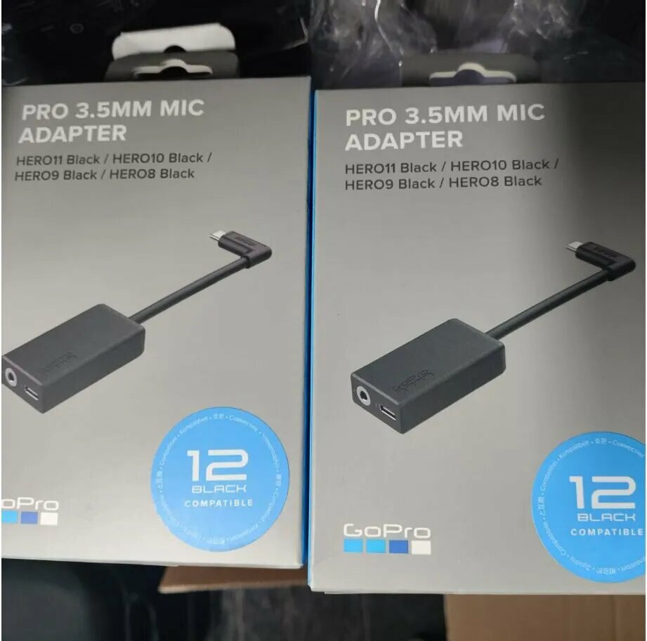 KNOW EASY-Адаптер микрофона GoPro Pro 3,5 мм для (всех камер HERO) - официальный аксессуар GoPro.