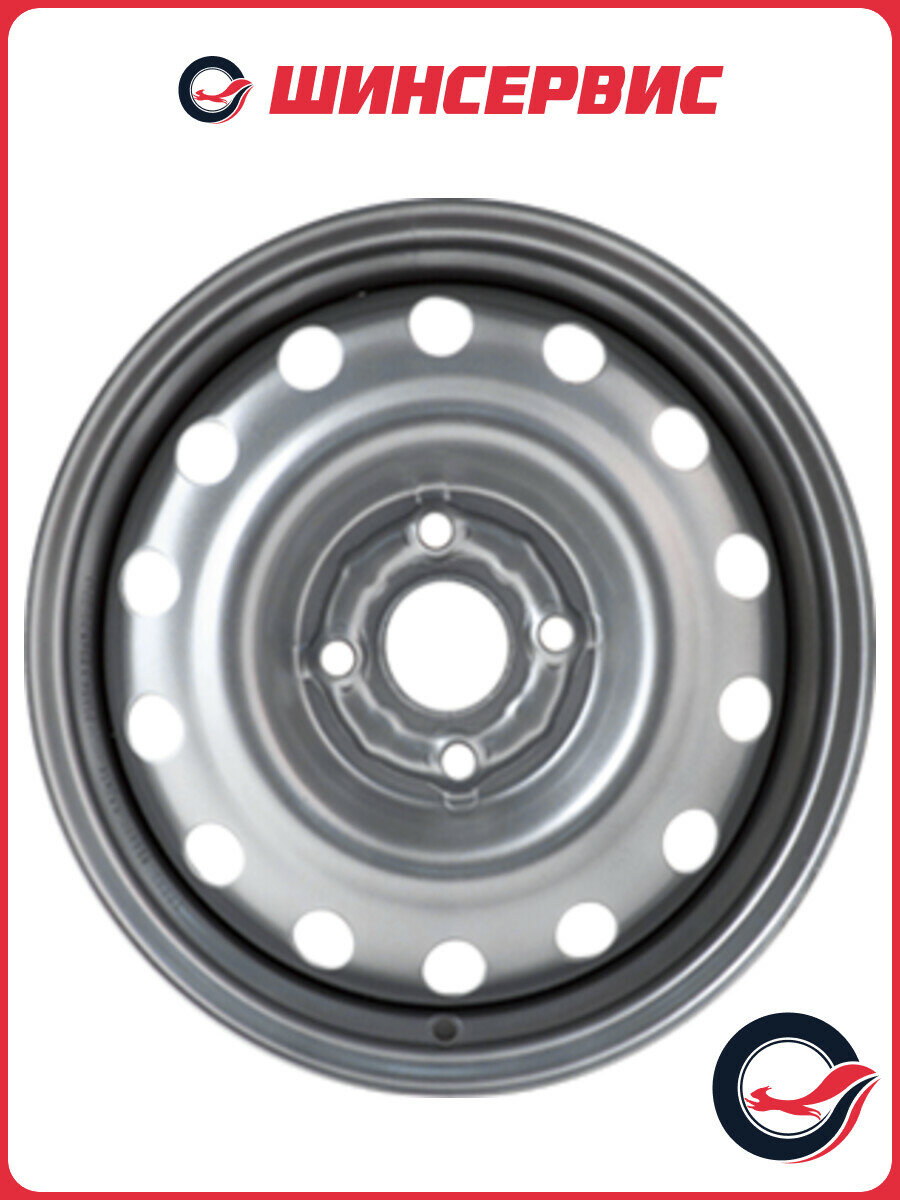 Стальной диск TREBL 53A43C R14x5.5J 4x100 ET43 ЦО60.1