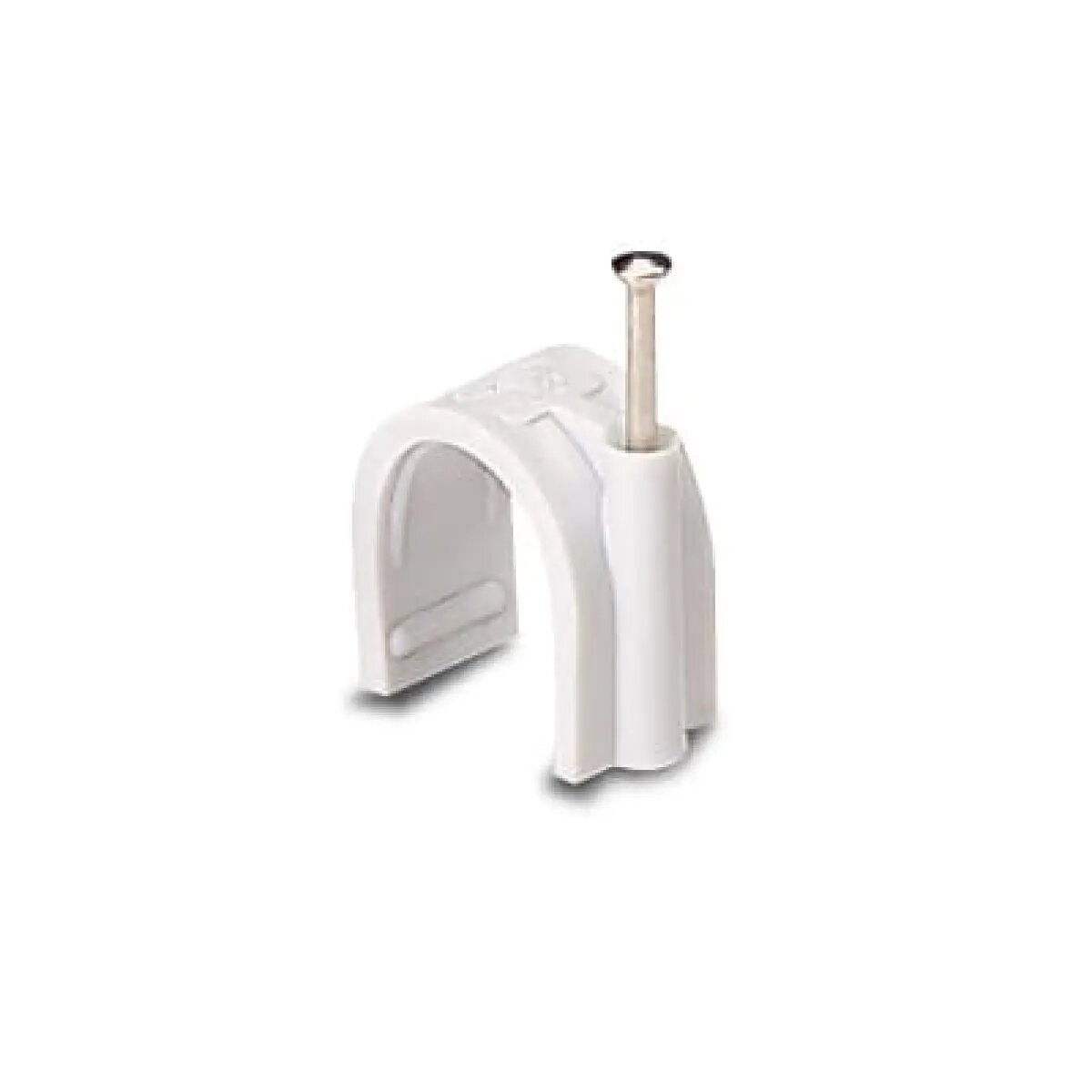 Скобы ABB LUC0 05795, сечение 12, гладкие, круглые, белые, 100 шт