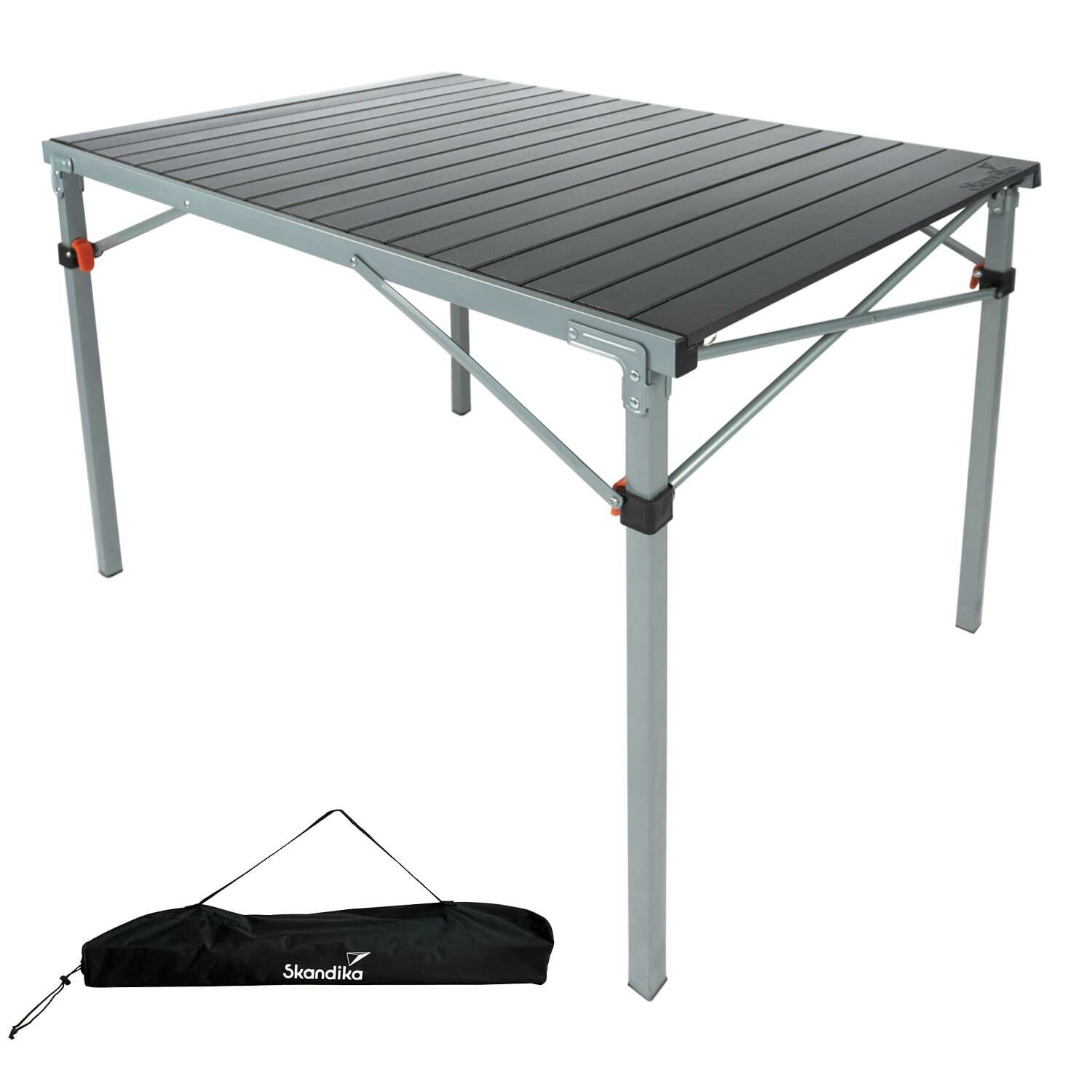 Кемпинговый стол Decathlon Maikku Skandika, складной, для 4-6 чел, сталь/алюминий, темно-серый