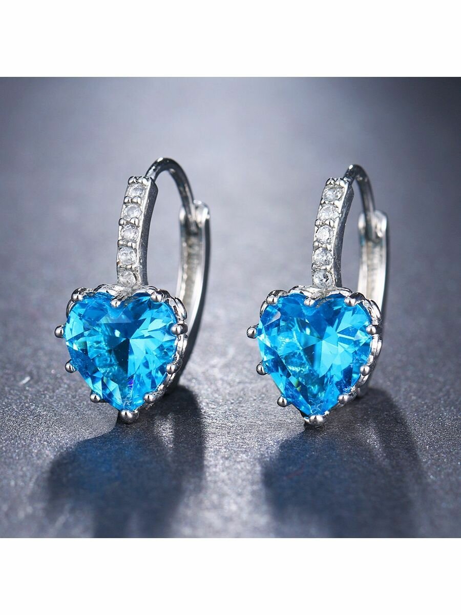 Серьги, фианит