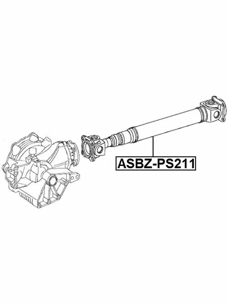 Вал карданный MERCEDES BENZ ASBZ-PS211 FEBEST.