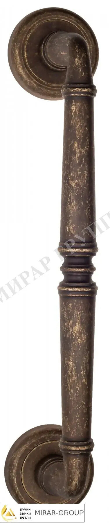 Дверная ручка-скоба Fratelli Cattini "FARFALLA" (275/225 мм) D1 античная бронза