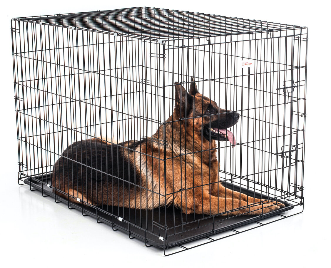 Клетка для собак LEO FACTORY №6 120x79x83 см черная