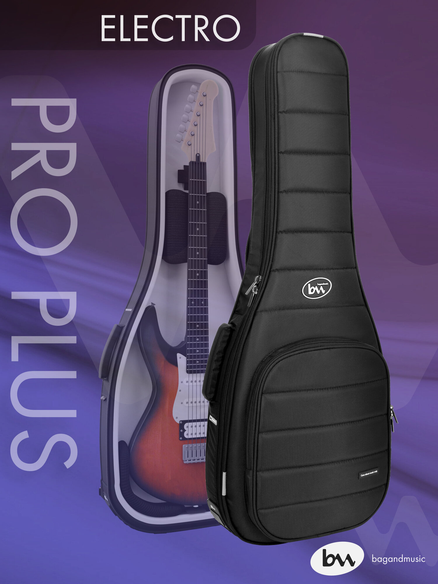 Чехол для электрогитары BAG&music Electro PRO Plus (полужесткий, черный)