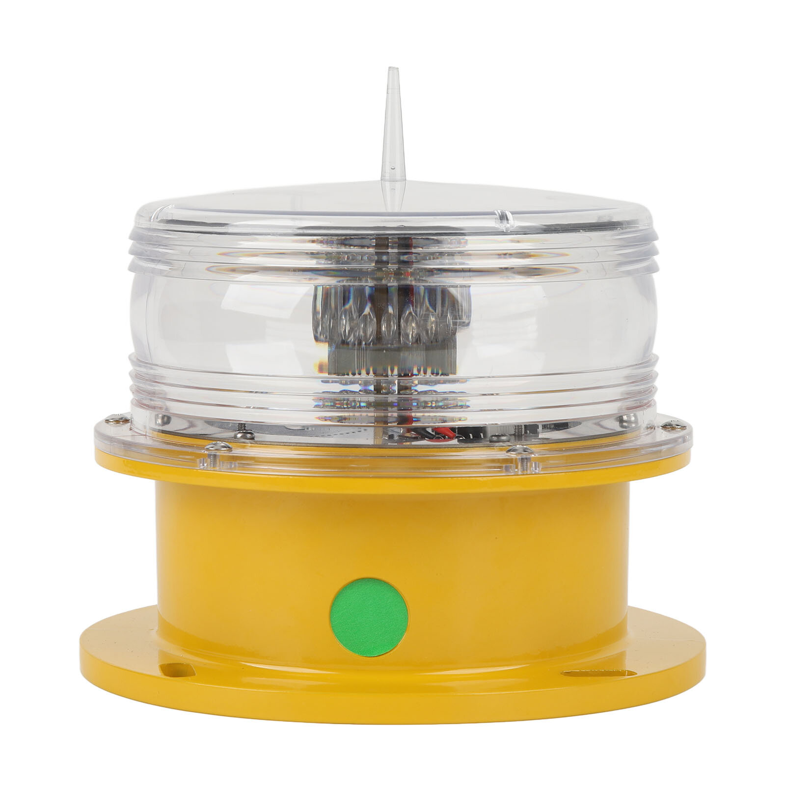 Светодиодный солнечный док-фонарь, 360° освещение, супер яркий, IP68, желтый, для безопасности лодки.