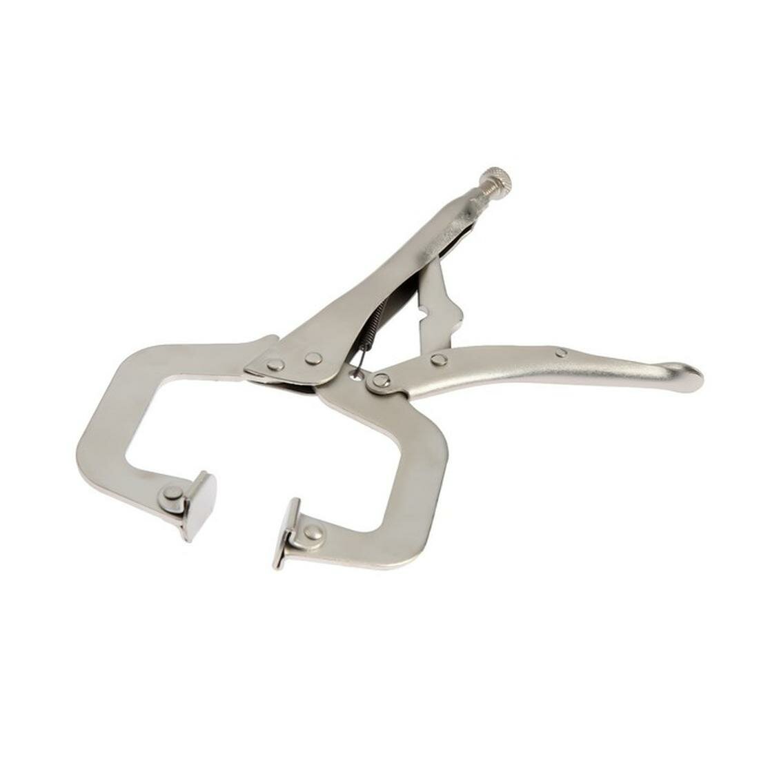 Зажим ручной тундра, точечный захват, подвижные губки, с фиксатором, 275 мм