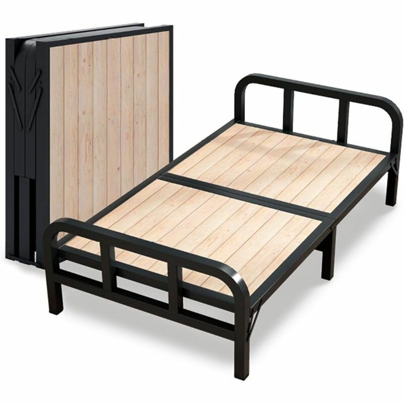 Складная односпальная кровать из стали и дерева весом 350 кг