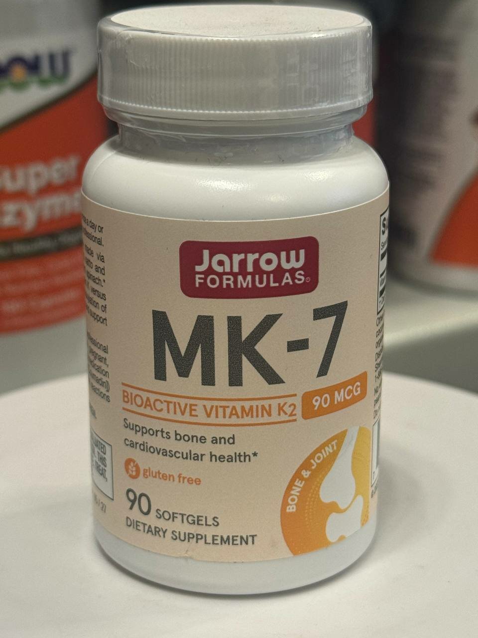 Jarrow Formulas MK-7 Vitamin K2 90 mcg, Витамин К2, 90 гелевых капсул