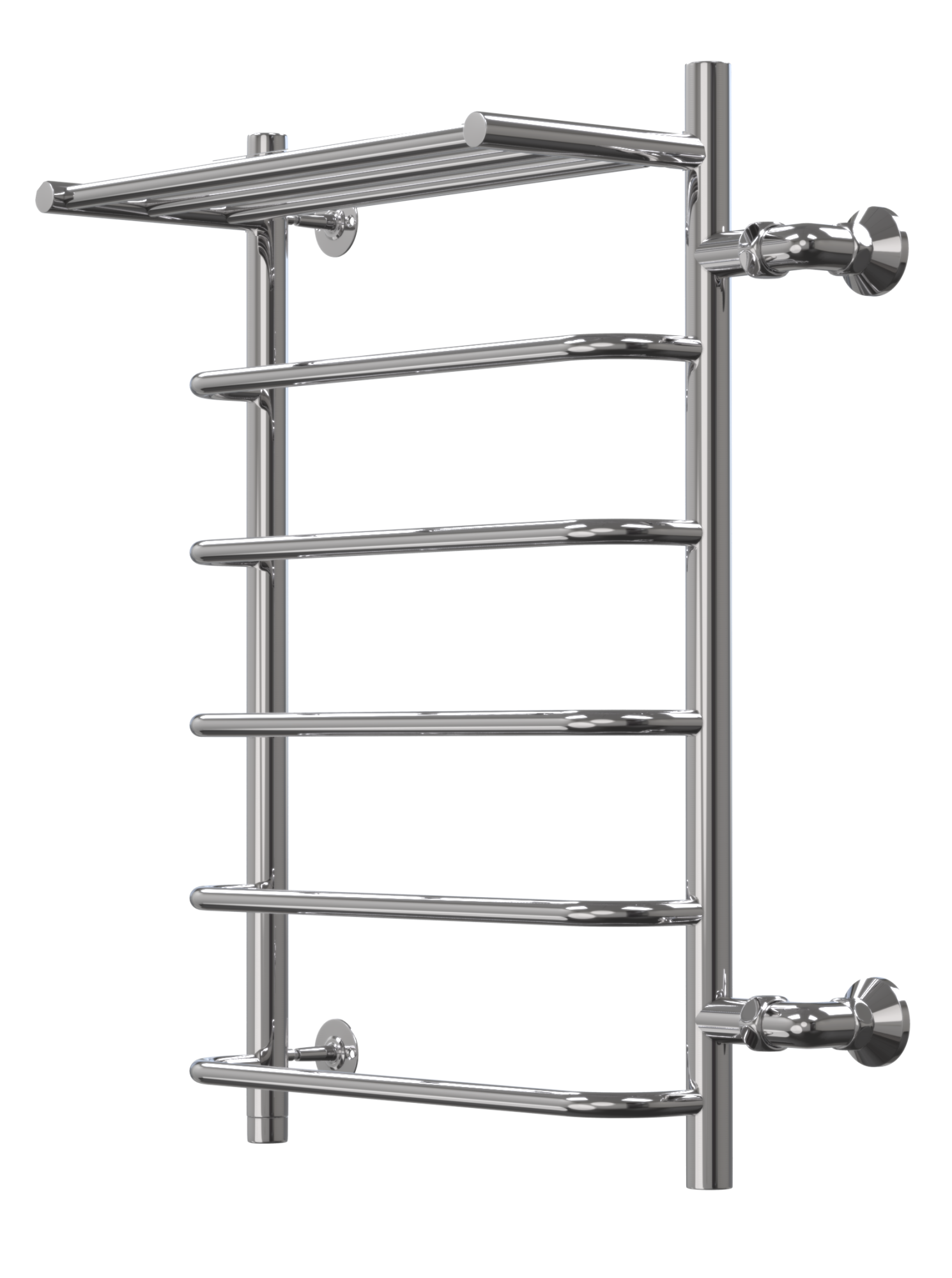 Полотенцесушитель водяной Арго Магия Классик П6 500x800 мм, боковое подключение слева, полка