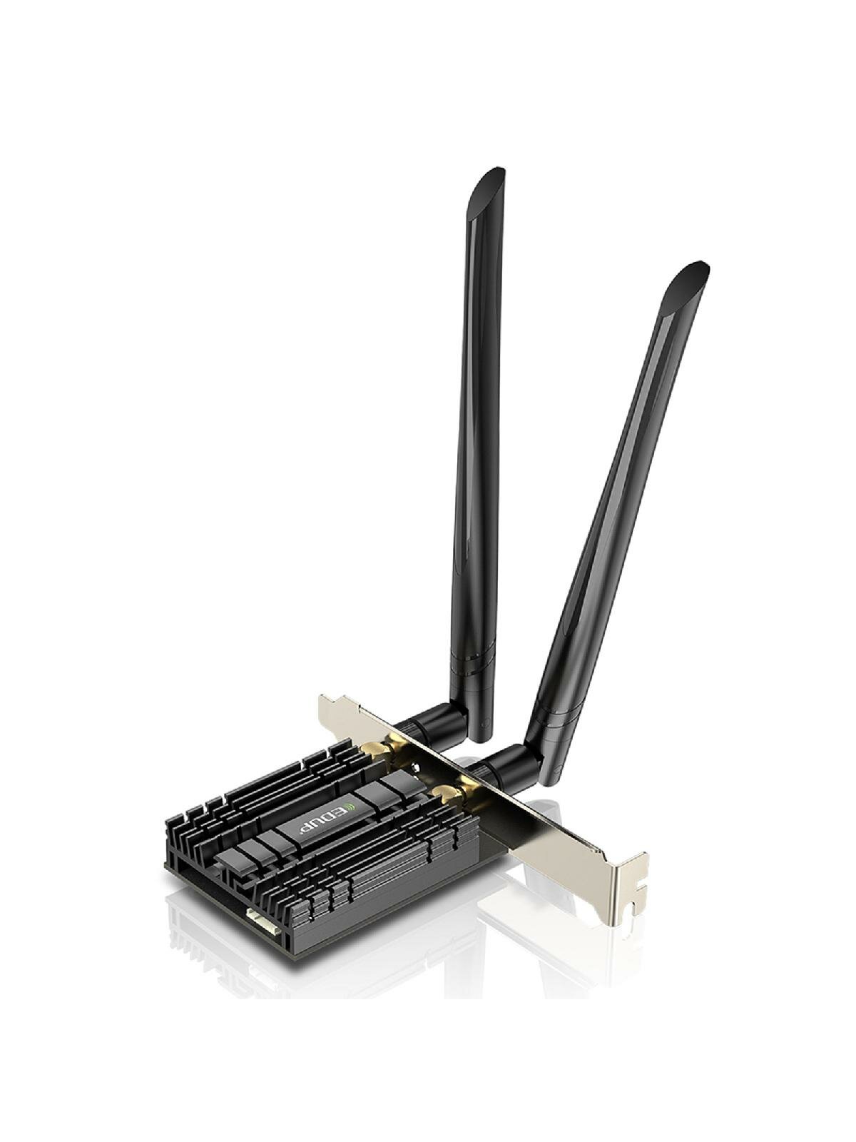 1800Mbps WiFi 6 PCIe WiFi BT5.2 Wireless Adapter 2.4G/5GHz PCIe Network Card MU-MIMO PCIe Adapter for Desktop Computer