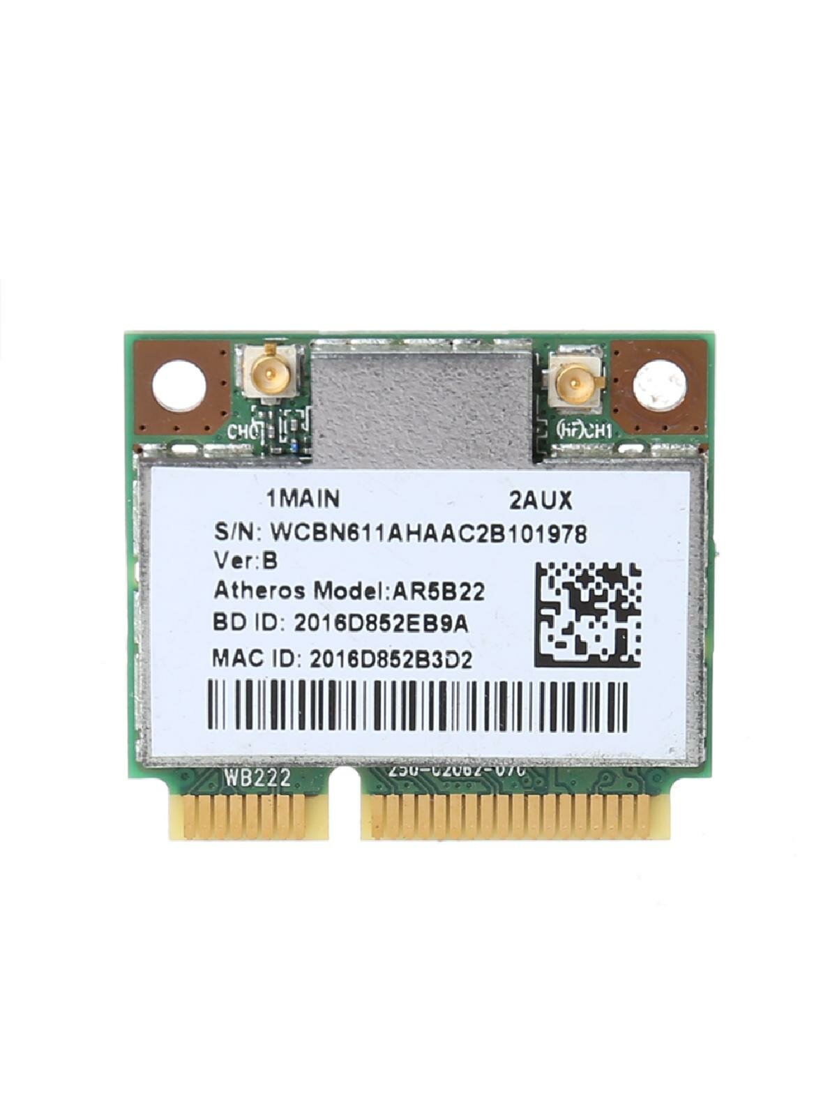 AR9462 AR5B22 WB222 Half Mini PCIe 300Mbps Bluetooth-compatible 4.0 WLAN Wifi Wireless Card