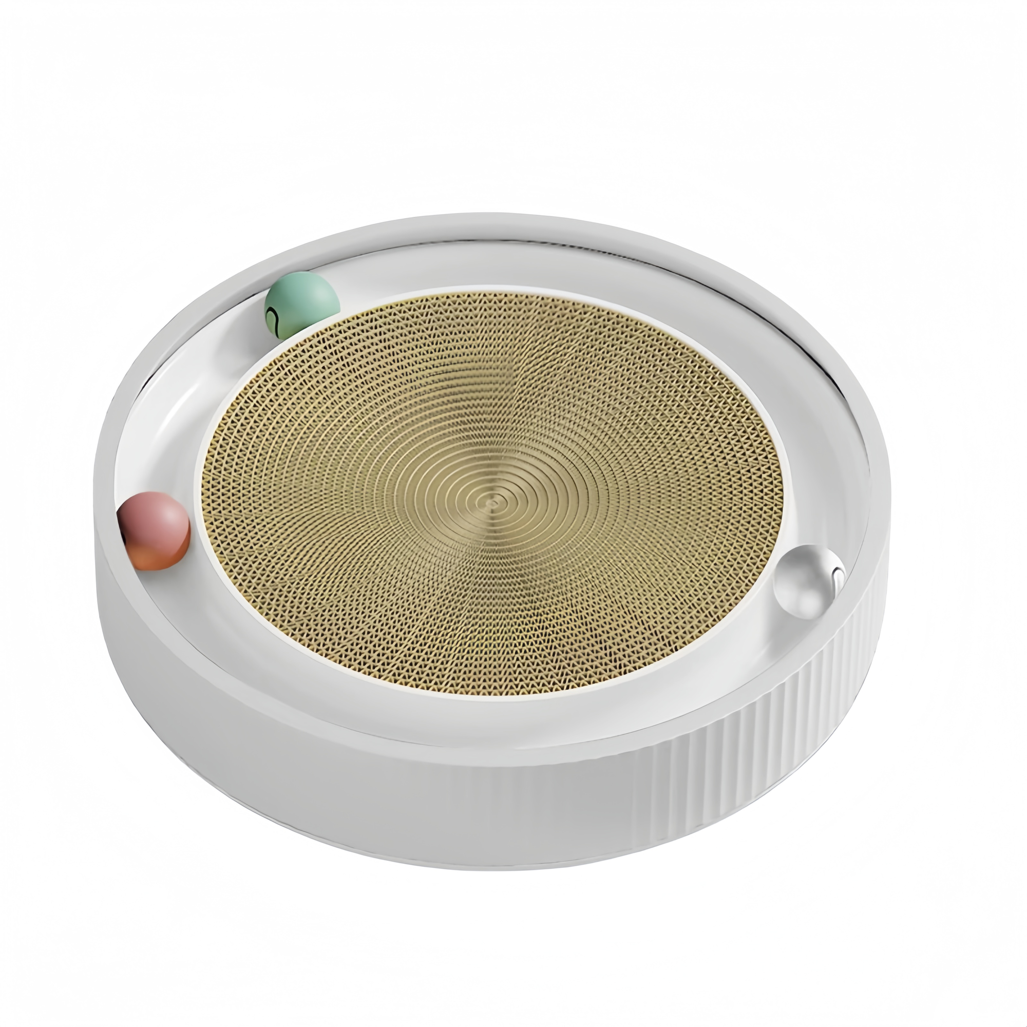 Когтеточка для кошек "Скретч-Доска", белая, напольная, 7х7 см