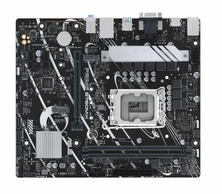 Материнская плата ASUS PRIME B760M-K (PRIME-B760M-K) - LGA 1700, Intel B760, DDR5-5600 МГц, 1xPCI-Ex16, xM.2, Micro-ATX