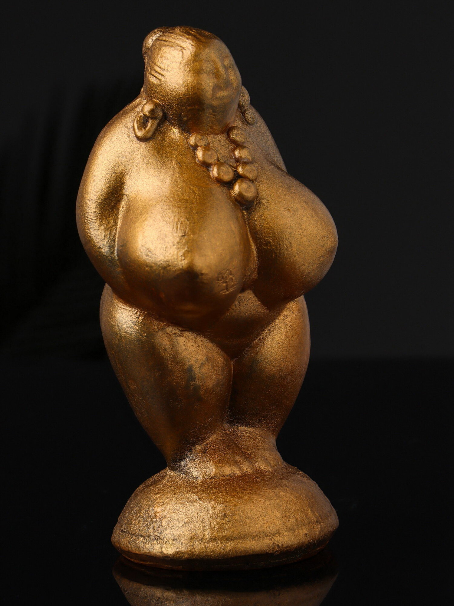 Фигурка гипс "Богиня плодородия", 13x6x6 см, бронза, тематика праздника: свадьба