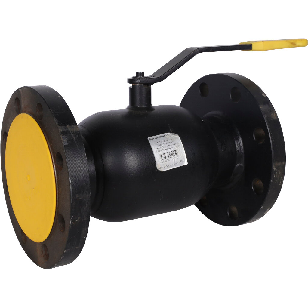 Кран шаровый стальной DN 80 броен 11с10фт фланцевый PN 16