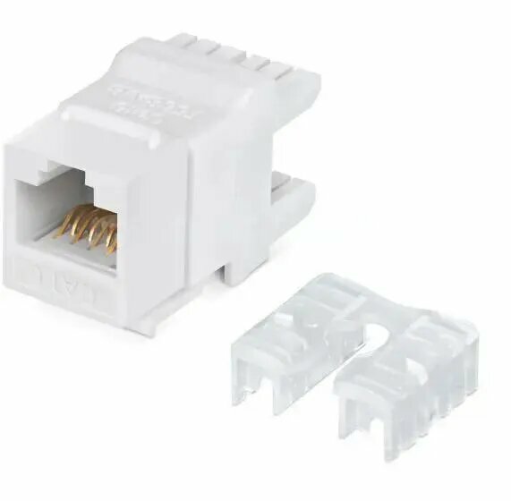 Модуль NTSS NTSS-KJ-UTP-RJ45-6-180-WT информ. KeystoneRJ45 кат.6 UTP бел