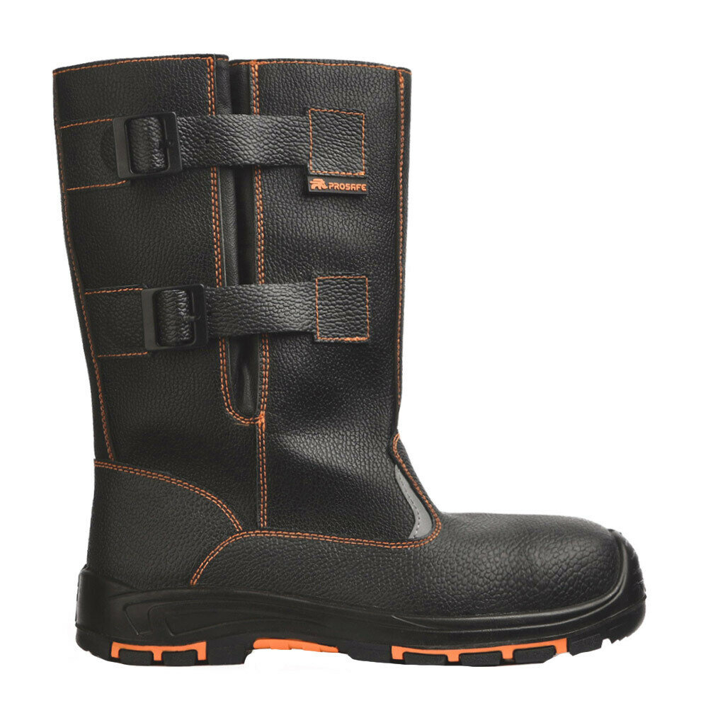 Сапоги рабочие кожаные с защитным композитным носком размер 43 черные Prosafe (8743РКВНМ-3)