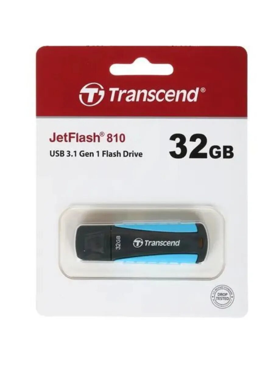 32 ГБ JetFlash 810 TS32GJF810 голубой USB 3.2 Gen 1 A