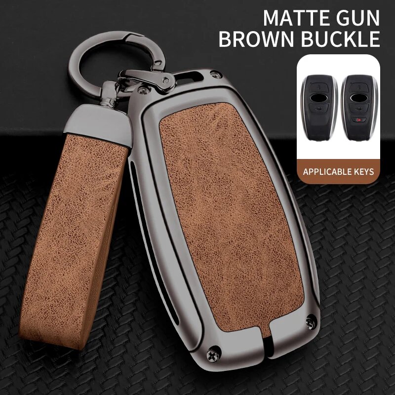 Новый чехол для автомобильного ключа из цинкового сплава для Subaru BRZ STI XV SV Forester Legacy Outback Crosstrek Impreza WRX Ascent, автомобильные детали