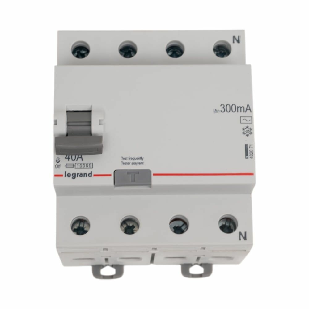 Выключатель дифференциального тока (УЗО) 4п 40А 300мА тип AC RX3 ИЭК Leg 402071