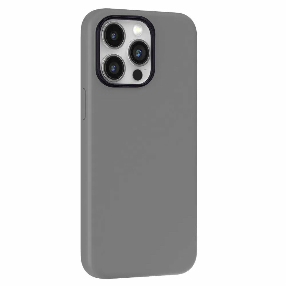 Чехол-накладка Devia Nature Series Silicone Case для iPhone 15 Pro Max Gray