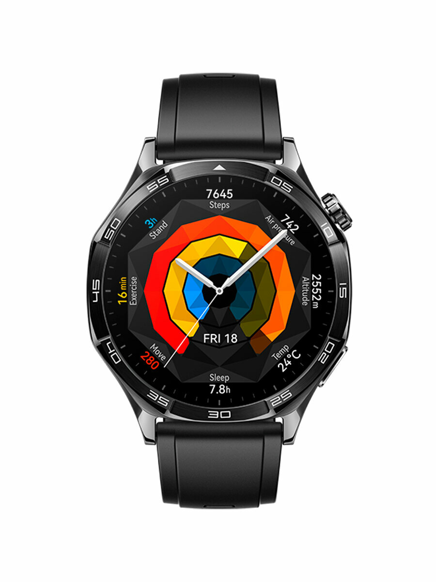 Умные часы Huawei Watch GT 5 46mm, совместимы с Android и IOS, черный