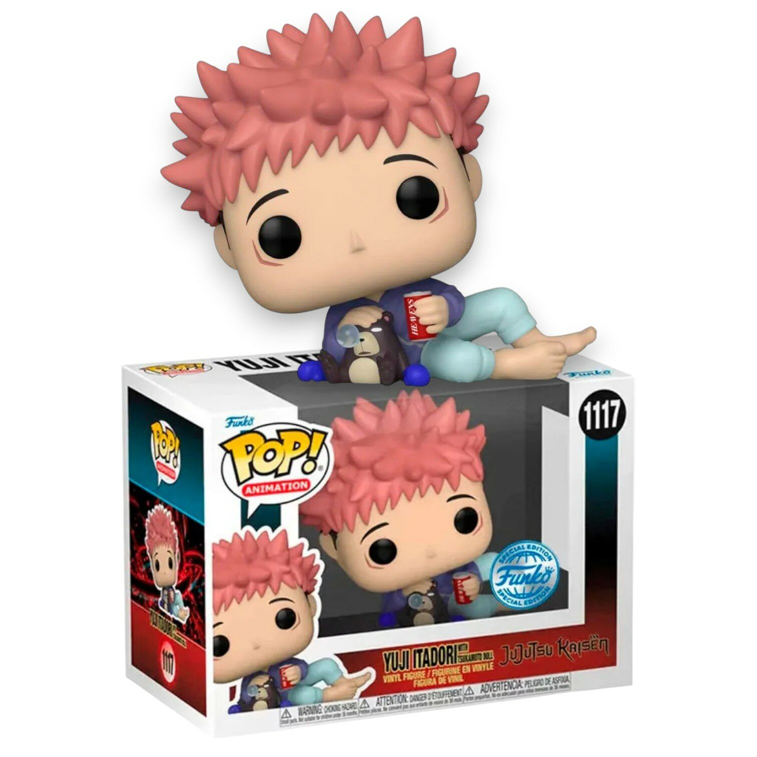 Фигурка Funko Pop! коллекционная Юдзи Итадори "Магическая битва" Эксклюзив 1117, коллекционное издание (Фигурка Фанко Поп)