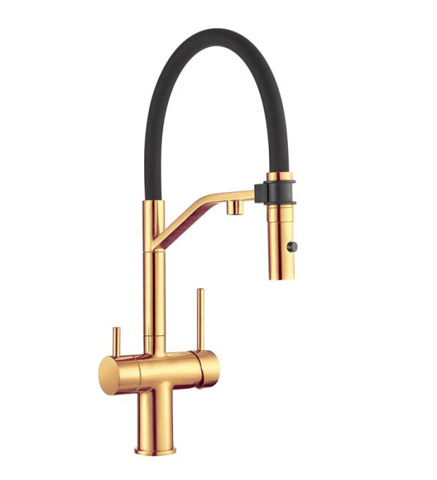 Смеситель для кухни Milacio Ultra MCU.557. GD золото