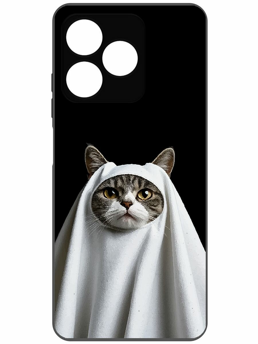 Чехол-накладка Krutoff Soft Case Мать Котеза для Realme Note 50 черный