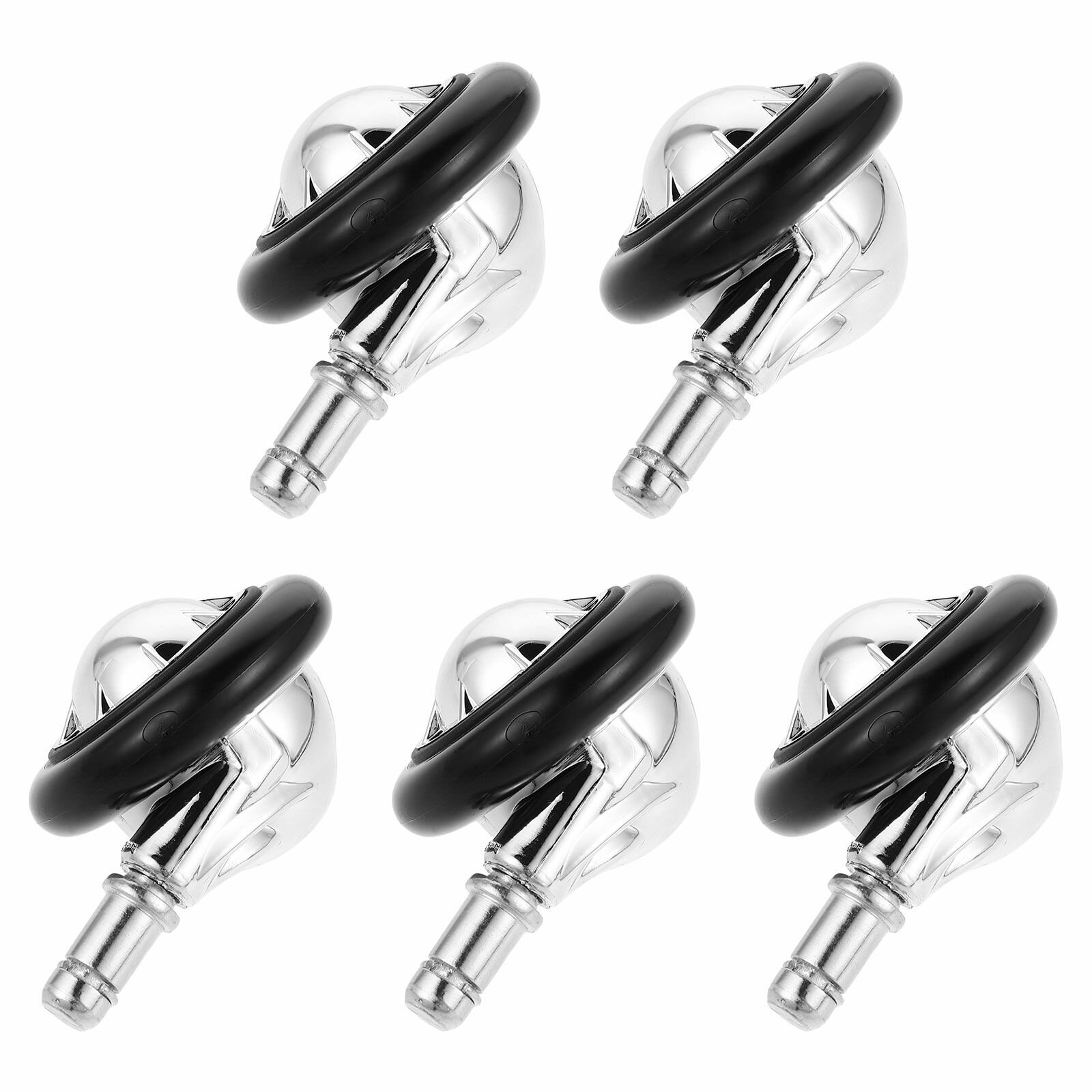 Набор Колес Для Кресла Из Пвх С Электропокрытием, 5 Штук, Серебристые