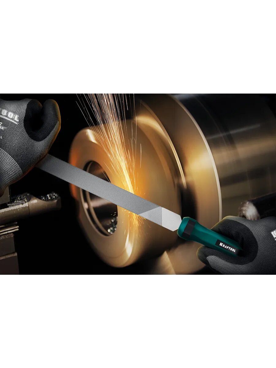 ALLIGATOR набор напильников, двухкомпонентная рукоятка, 200