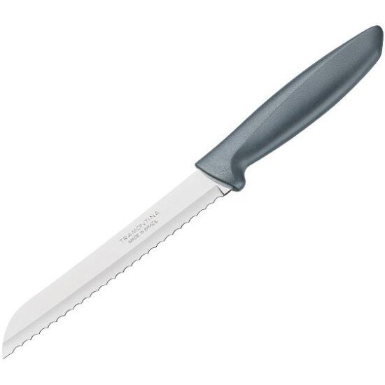 Нож для хлеба Tramontina Plenus 20 см, серый (23422/068)