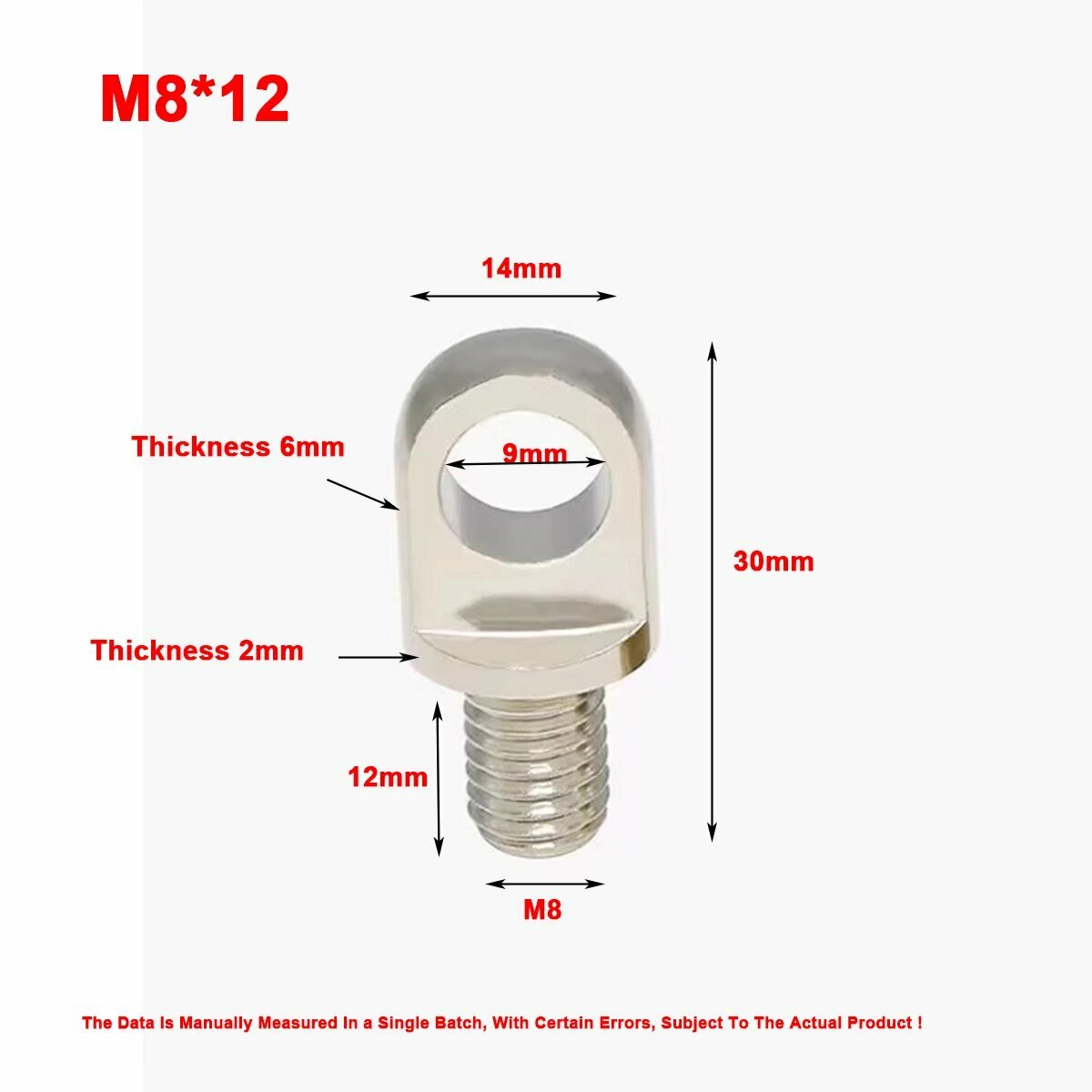 Латунные кольца-гайки M3M4M5M6M8 5pcs M8X12