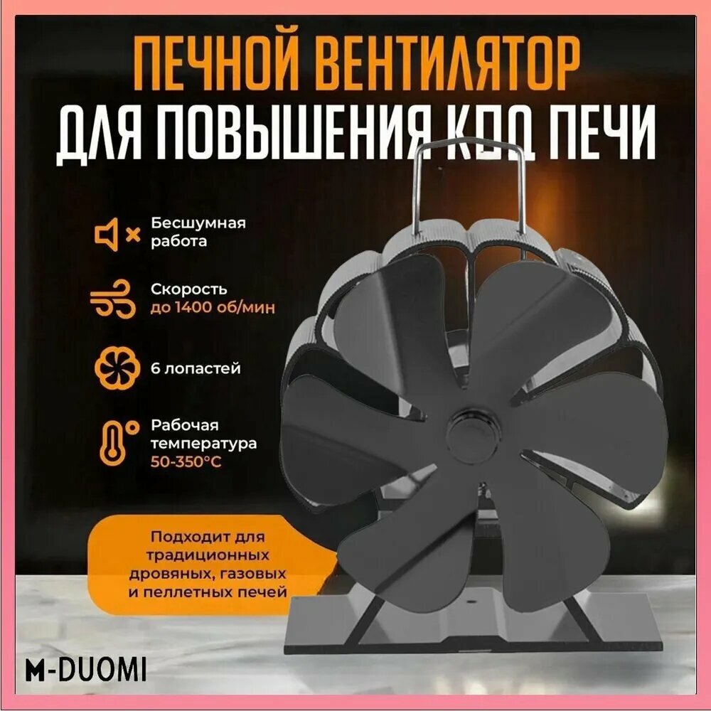 Печной вентилятор Heatal D416 для повышения КПД печи