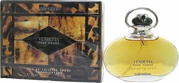 Valentino vendetta pour homme 50ml туалетная вода мужская