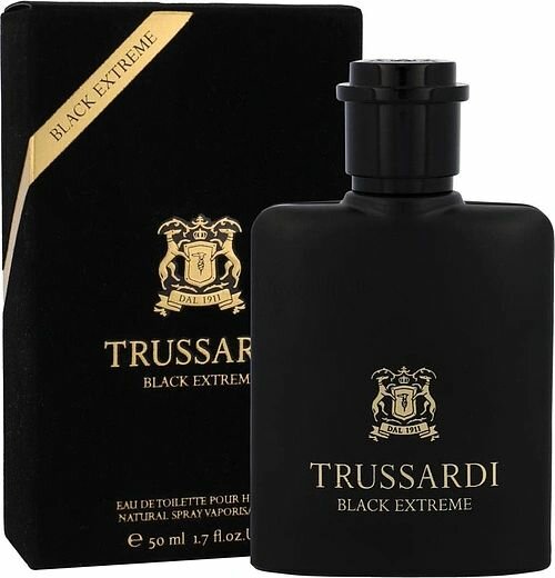 Trussardi black extreme 50 ml туалетная вода мужская