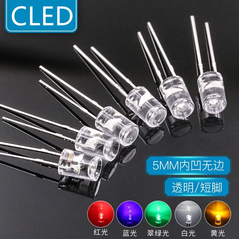 Светодиодные лампочки DUTRIEUX 5 мм, круглые, 1000 шт. BLUE