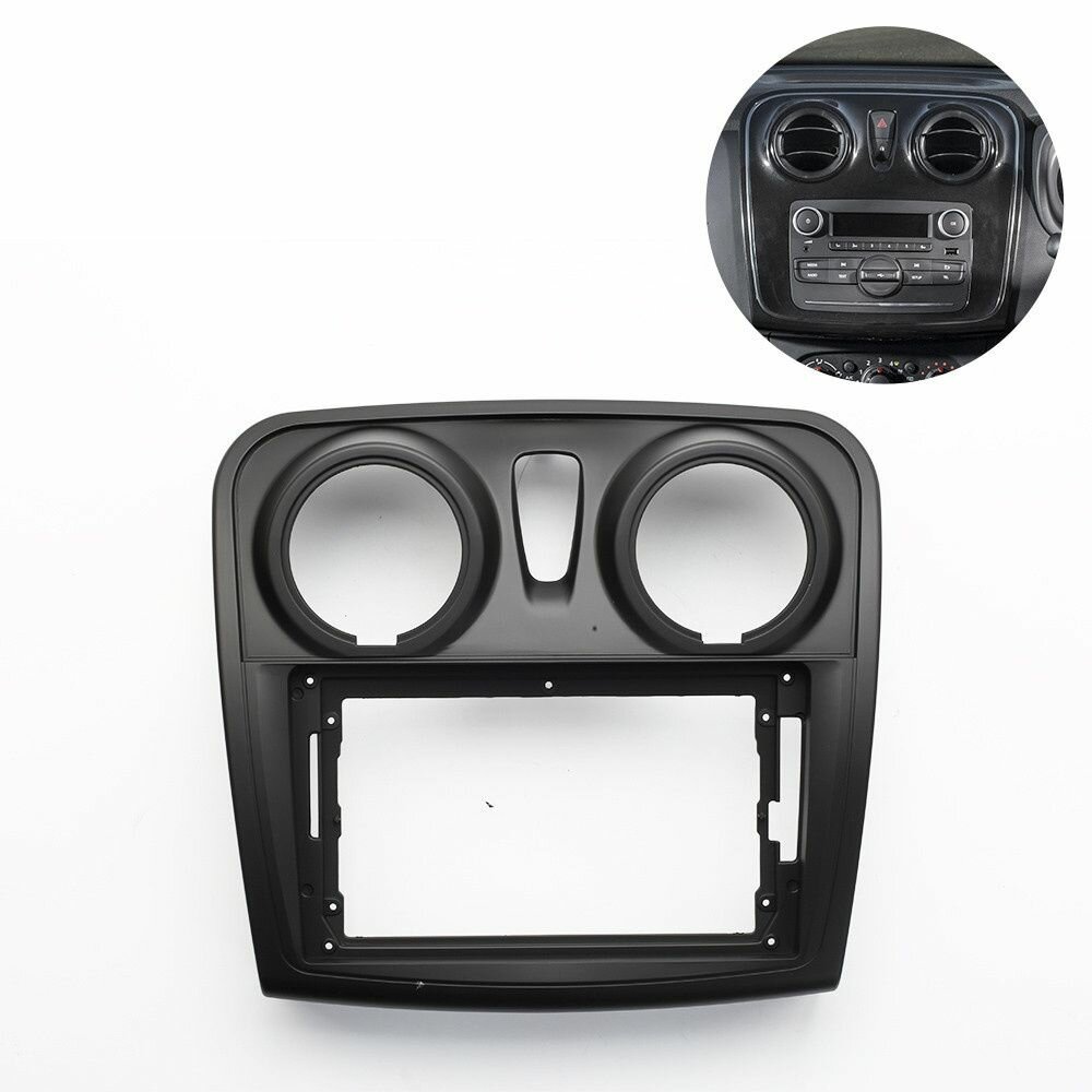 Рамка для 2din стерео радиопанели 9 для renault logan 22012-2019, sandero 22014-2019
