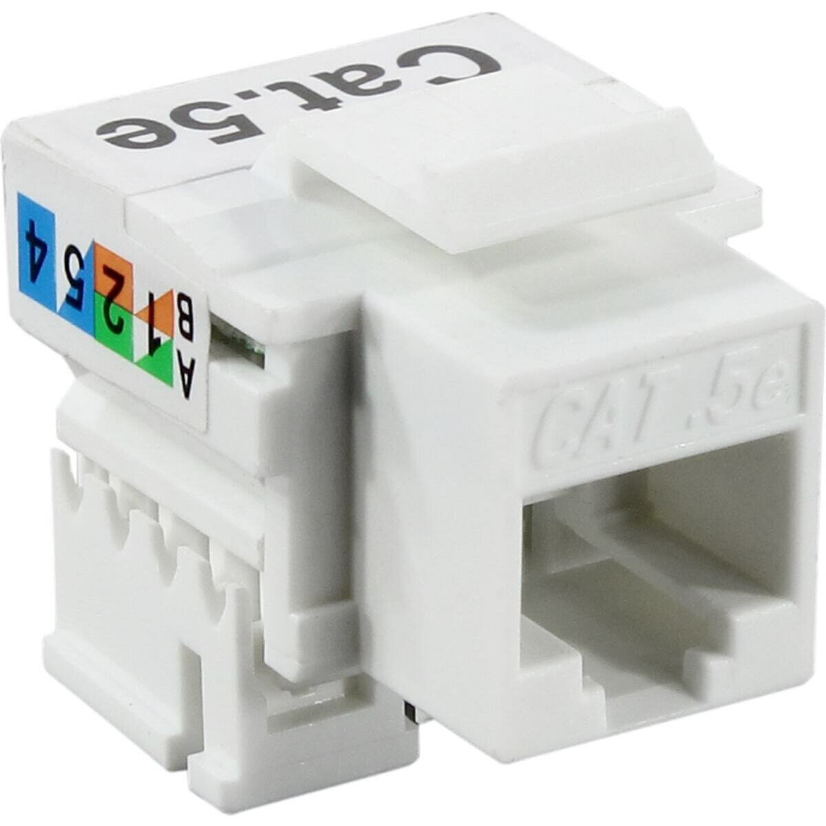 5bites Модуль Keystone Jack Cat.5e, 110 IDC 90, белый