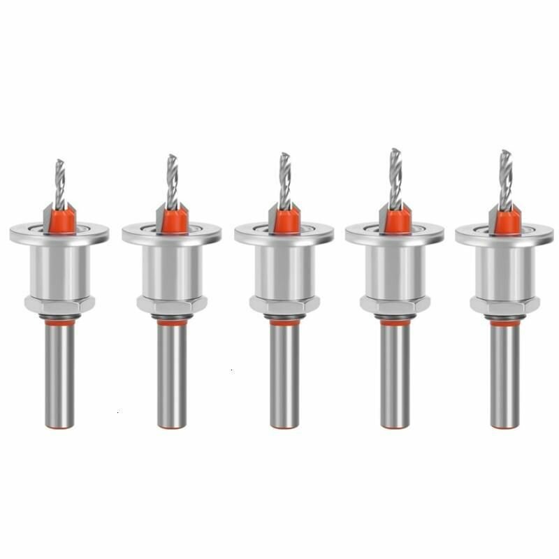 5 регулируемых сверл с потайной головкой, сверла коническими отверстиями-8x10 мм